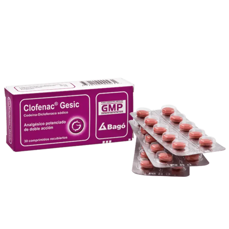 Clofenac Gesic Diclofenaco 50Mg Y Codeina 50Mg X Tableta | FARMACIA